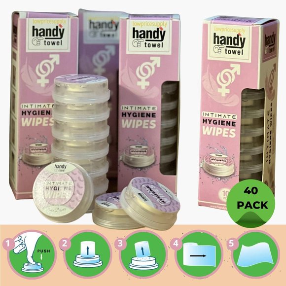 Bath & Body | 4 Pcs Intimate Hygiene Wet Napkin Wipes Male Female Quick ...